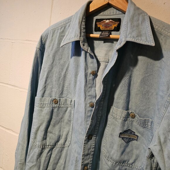 Harley-Davidson | Shirts | Vintage Bikercore Yallternative Western ...